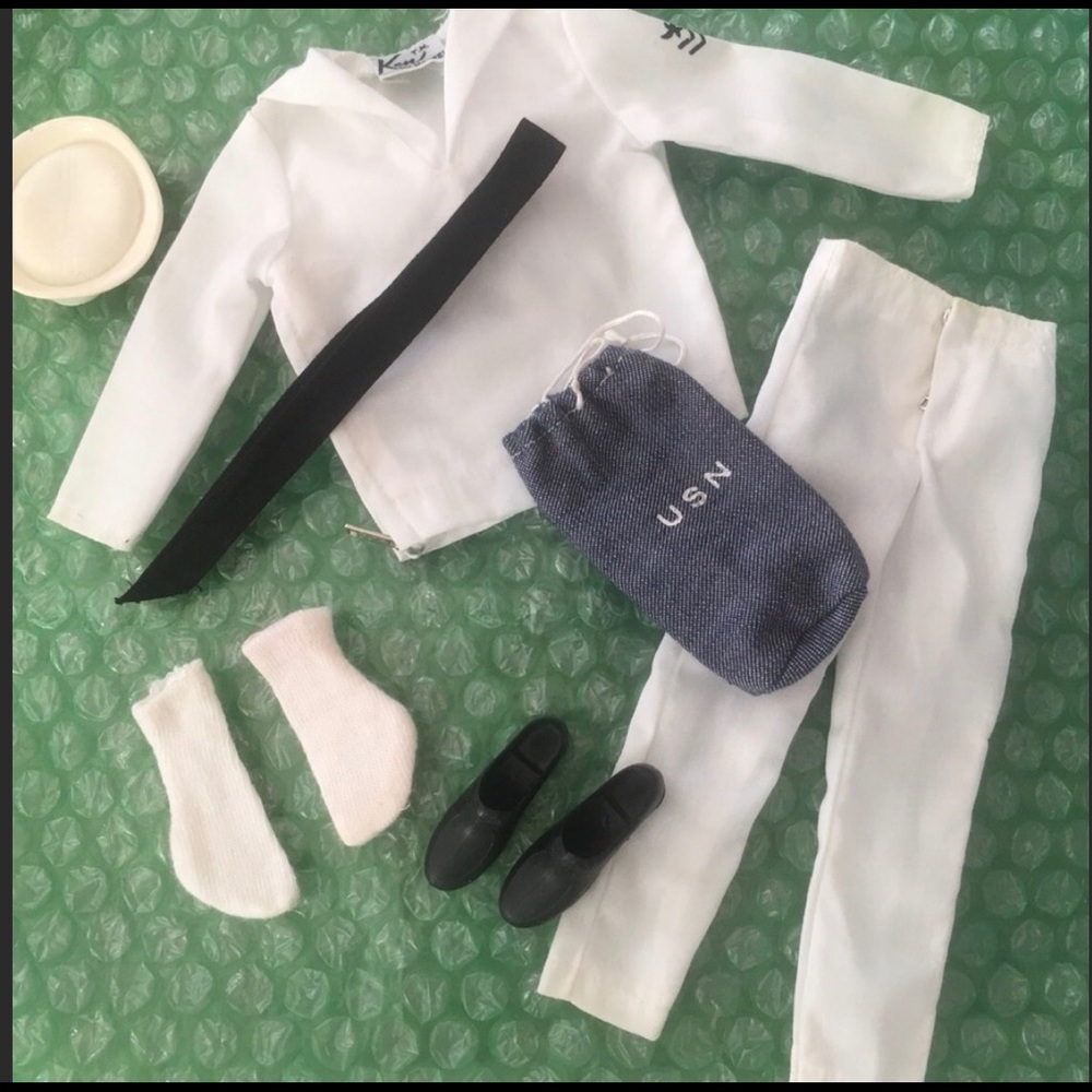 Vintage Barbie Ken Clothes Sailor Outfit Crisp White … - Gem
